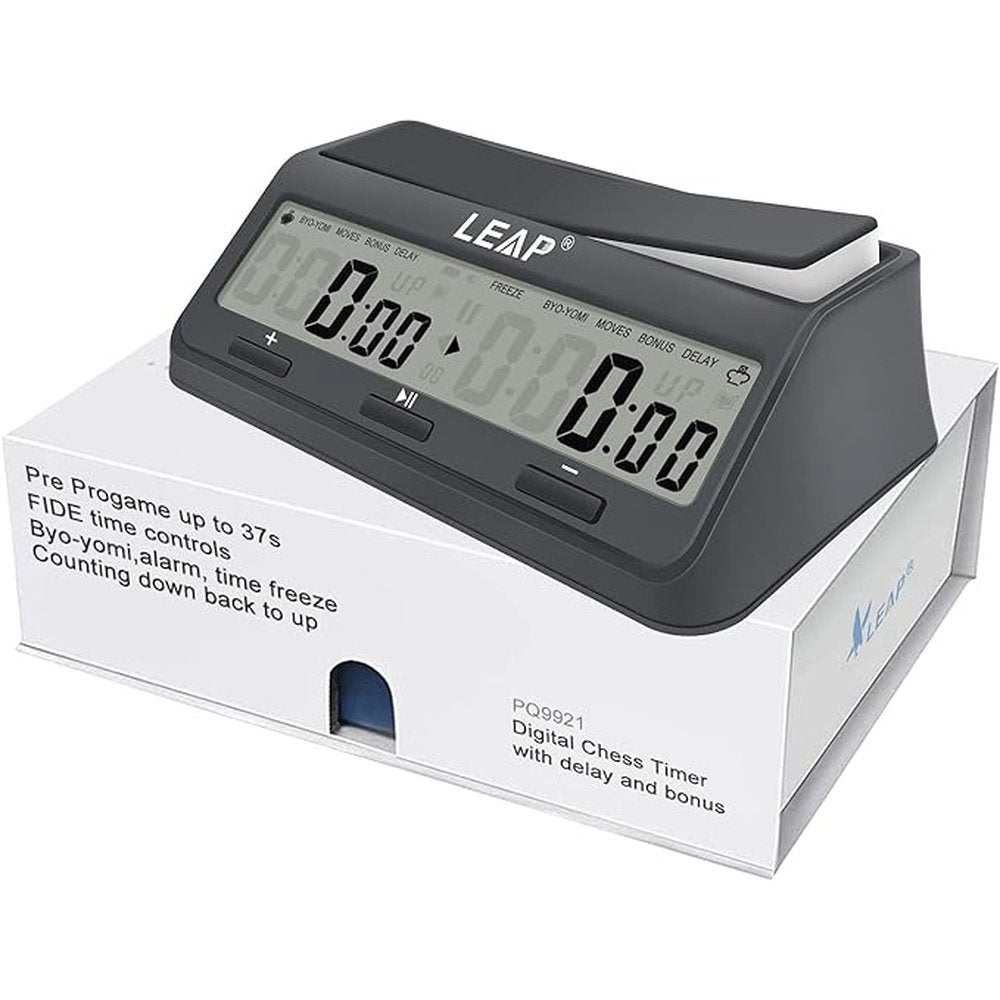 LEAP Chess Clock Digital Chess Timer Professional Chess Clock PQ9921 – SP x SPORT