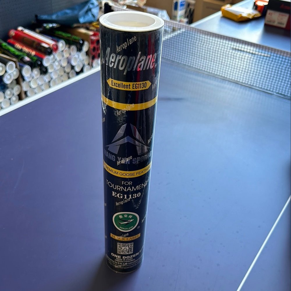 1 Dz Aeroplane Badminton shuttlecock EG1130, Black Label SPEED 51 -Free ...
