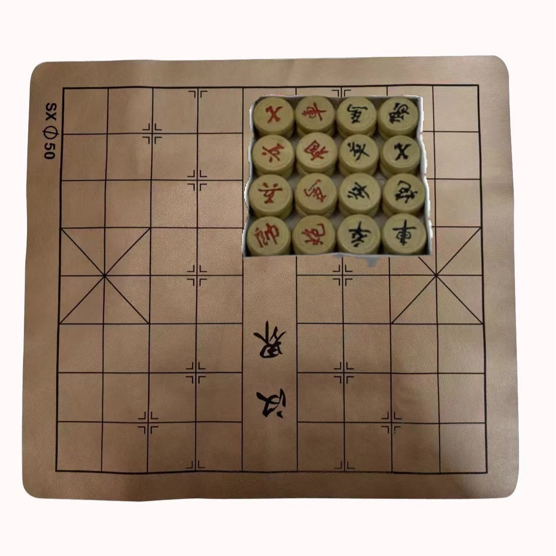 SPPHONEIX Wooden Chinese Chess Xiangqi Set for Board Game Traditional ...