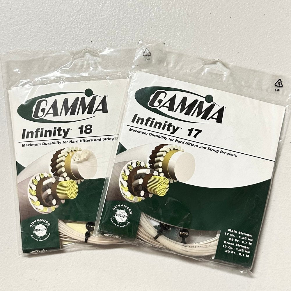Gamma Infinity 17G/18G Tennis String Natural – SP x SPORT