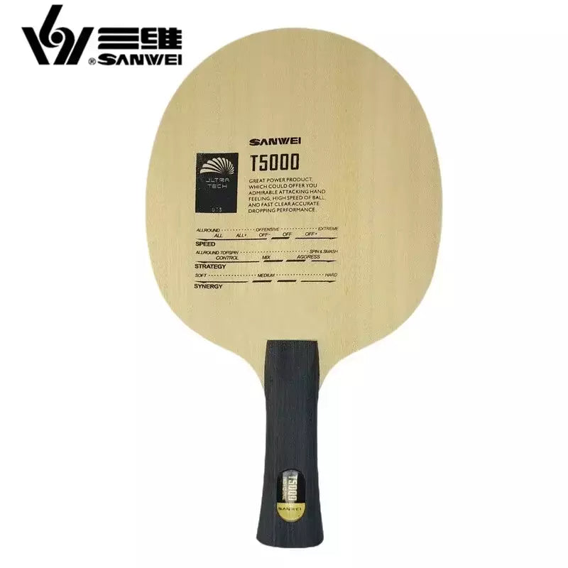 SANWEI T5000 5 Wood 2 Carbon Table Tennis Blade – SP x SPORT