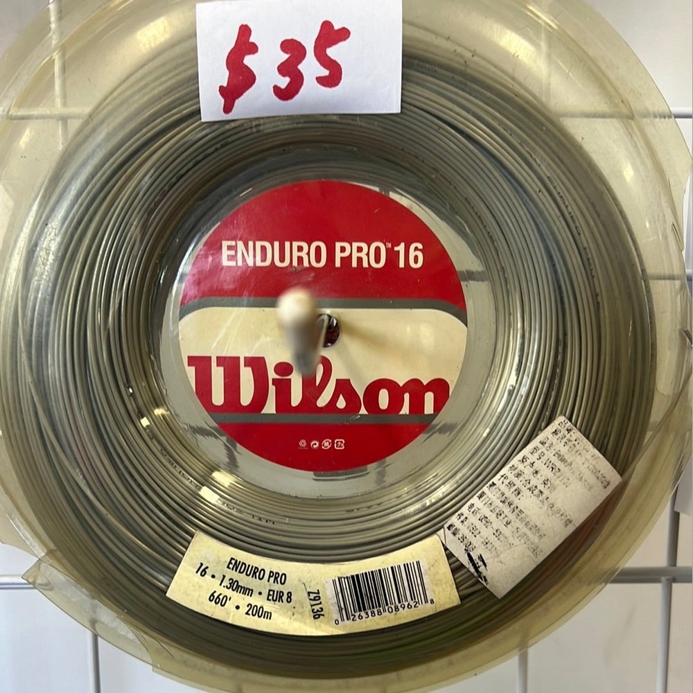 WILSON Endubo PRO 16 Tennis String Reel Stringing Service Only （Price ...