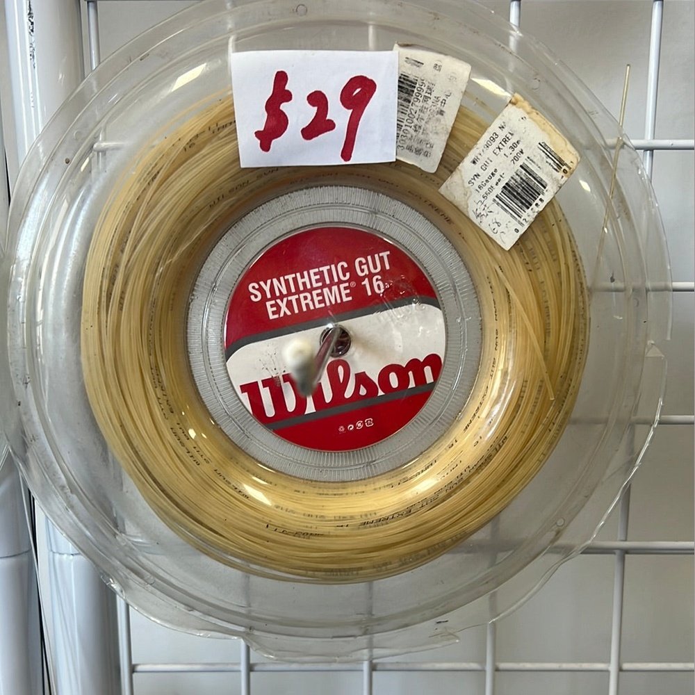 WILSON Synthetic GUT Extreme 16 Tennis String Reel Stringing Service ...