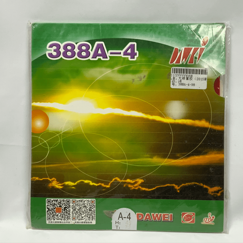 DAWEI 388A-4 with Speed and Spin Pips in Table Tennis Rubber – SP x SPORT
