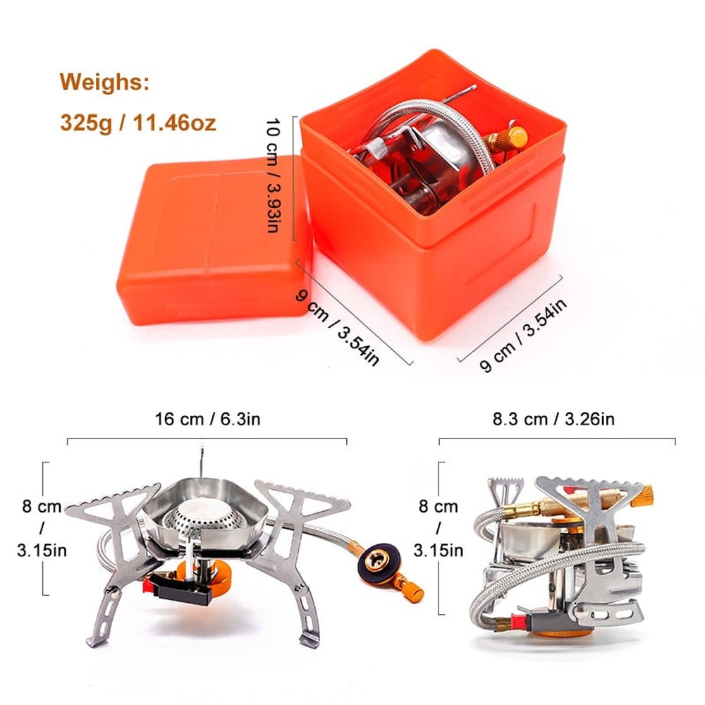 Outdoor Picnic Gas Jet Portable Stove Cooking Hiking Camping Burner Co ...